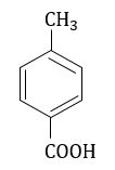 For the compound 4-methylbenzoic acid, indicate which group on the ring ...