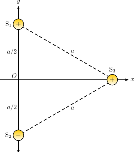 Three spiders are resting on the vertices of a triangular web. The ...