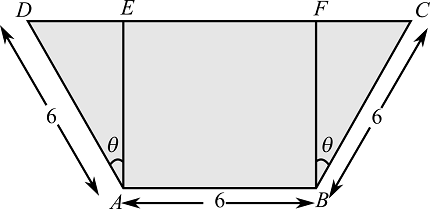 The figure below shaded in gray is that of a trapezoid having a base ...