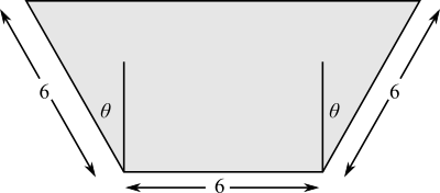 The figure below shaded in gray is that of a trapezoid having a base ...