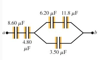 For the capacitor network shown in Figure 1, the potential difference ...