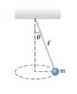 A conical pendulum consists of a bob of mass m in motion in a circular ...