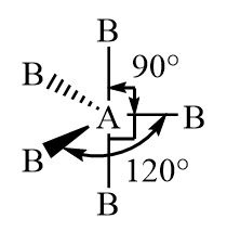 What are the three bond angles in the original bipyramidal structure ...