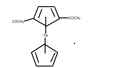 How many possible isomers exist for diacetylferrocene? | Homework.Study.com