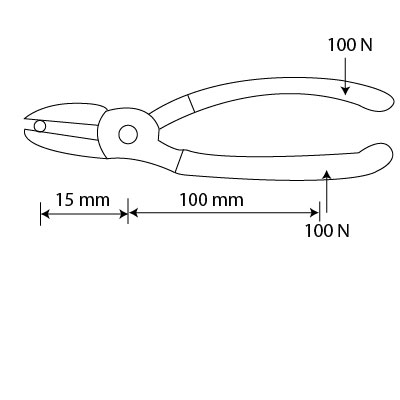 Some one is using a pair of side cutters to cut some wire. One applies ...