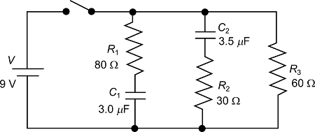 Consider the following circuit diagram. Assuming the switch remains ...