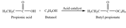 Diagram the formation of an ester with a 3C long parent chain and a 4C ...