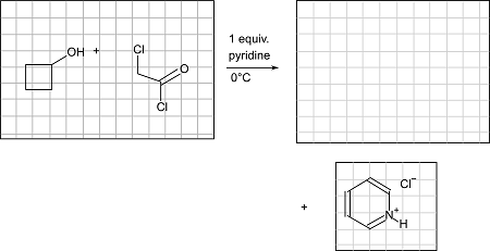 Predict the product of the reaction between the two starting materials ...