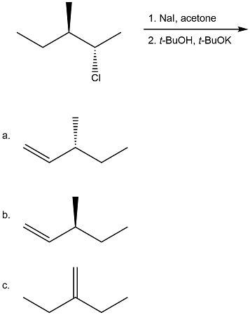 What is the major product for the following transformation reaction ...