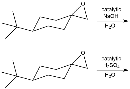 Epoxides can undergo reactions in acidic or basic conditions. Show the ...
