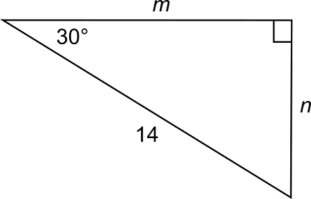 Determine the missing sides of the following triangle. | Homework.Study.com