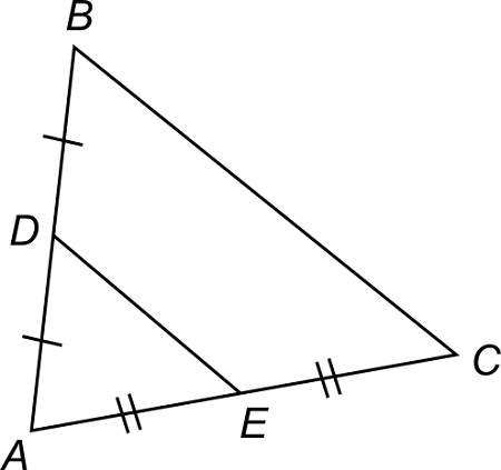 If angle BCE =7x-26, angle DEC= 12x-3, and angle DAB =72 deg .Find each ...