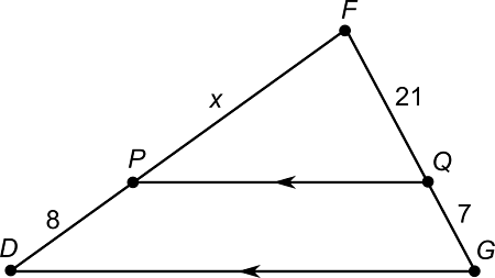 What is the value of x in the given figure? | Homework.Study.com