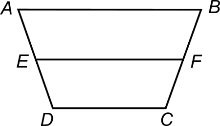 Segment EF is the midsegment of trapezoid ABCD. Find the length of ...