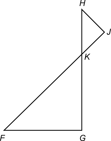 In the drawing triangle, HJK is similar to triangle FGK. If HK = 6, KF ...