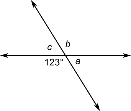 What is the measure of angle a? | Homework.Study.com