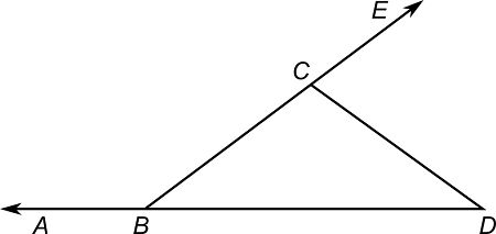 What is the value of x? angle CBD = angle CDB angle ABC = 137 angle DCE ...