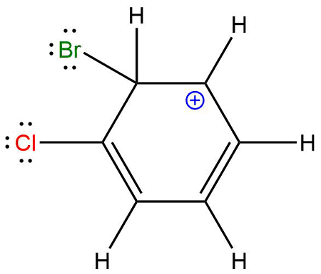 Provide three additional resonance structures for the following arenium ...