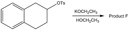 Draw the skeletal structure for major organic product F of the ...