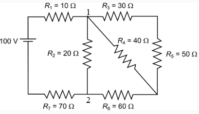 Determine the current through the resistor R1 in the circuit below ...