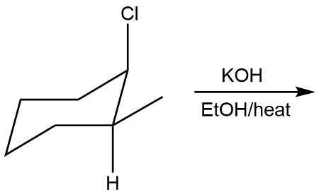 Draw the Zaitsev products for the following dehydrohalogenation (E2 ...