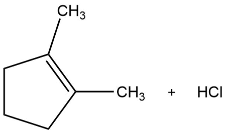 Draw a structural formula for the major organic product of the reaction ...