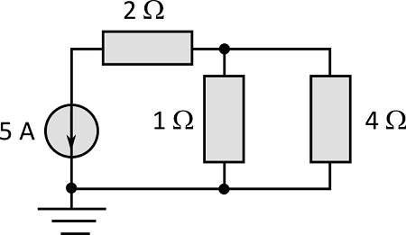 Consider the circuit diagram below. Calculate the current through the 4 ...