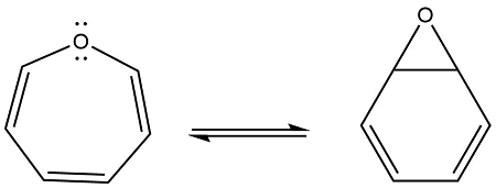 Explain why oxepine exists as an equilibrium mixture with benzene oxide ...