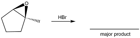 For the following reaction of the epoxide with hydrobromic acid. Draw ...