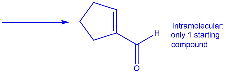Give two starting carbonyl compounds and reagents/conditions leading to ...