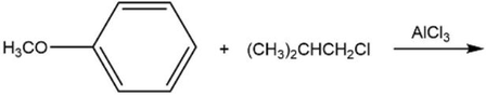 Describe the product(s) of the reaction given below. PhOCH3+(CH3 ...