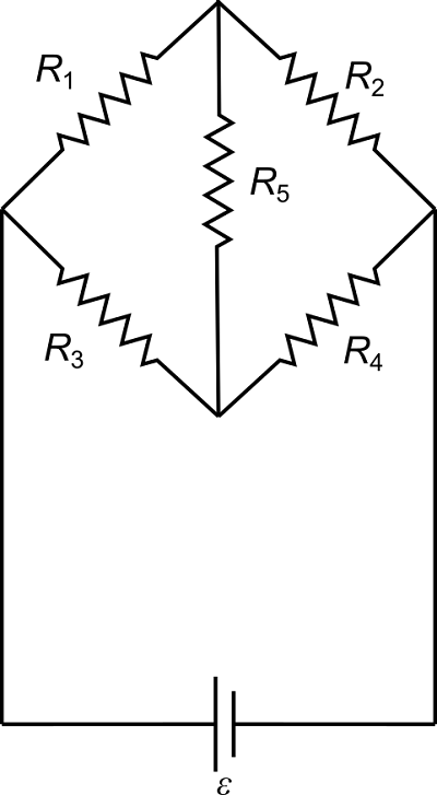 A typical Wheatstone bridge is shown in the diagram below. For what ...