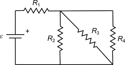 In the circuit of the figure, each resistor represents a light bulb ...