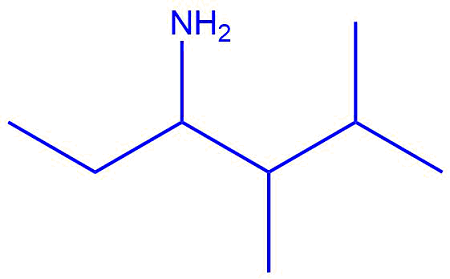 Classify the given amine by writing under the structure either primary ...