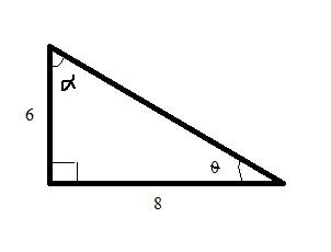 Find the angles of the triangle. a) sin (2 theta) b) cos (2 theta) c ...