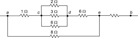A set of resistors are connected in a circuit, as shown in the figure ...