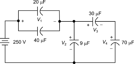 By referring to the figure below, determine the value of the voltage of ...