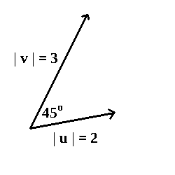 If \, \bf u\, and \, \bf v\, are the vectors shown in the figure, find ...