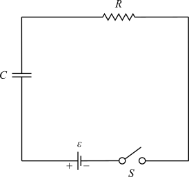 In the capacitor charging circuit shown in the below figure, a ...