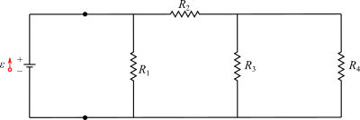 In the circuit below, E = 10 V, R1 = 100 ohms, R2 = 150 ohms, R3 = 300 ...