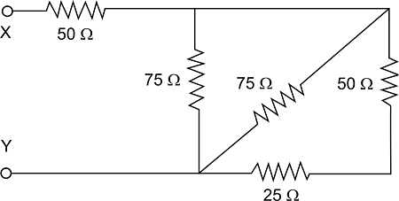 What is the equivalent resistance in ohms of the following circuit ...