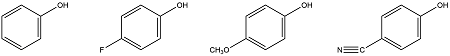 Rank the following substituted phenols in order of increasing acidity ...