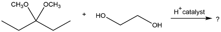 It is not uncommon for organic chemists to prepare acetals by an ...