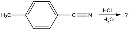 Acid-catalyzed hydrolysis of a nitrile to give a carboxylic acid occurs ...