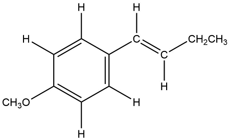 Identify the different types of protons in the following molecule, and ...