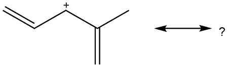 Carbocations can be stabilized by resonance. Draw the resonance form ...