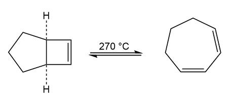 When the compound having a cyclobutene fused to a five-membered ring is ...