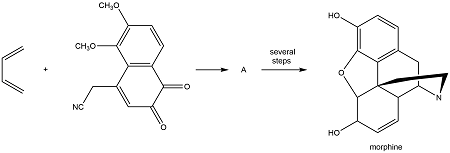 Draw the product (A) of the following Diels-Alder reaction. A was a key ...