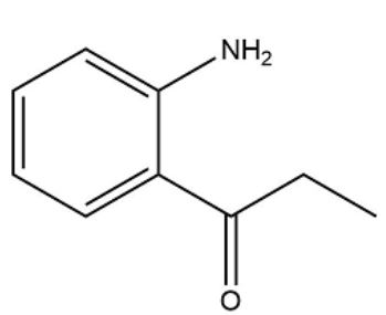 Dictate a synthesis of the given compound from aniline (C6H5NH2 ...