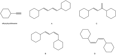 How can you convert ethynylcyclohexane to dienes A-C using a Suzuki ...